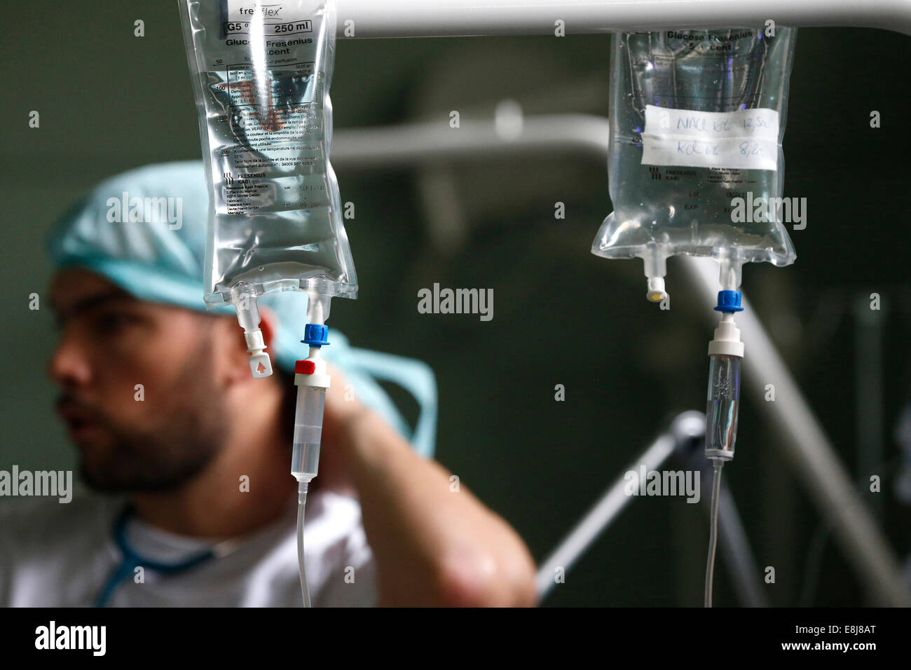 Brazzaville Hospital. Intensive care unit Stock Photo - Alamy
