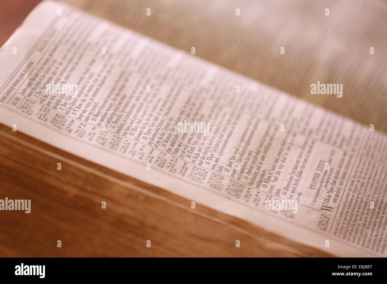 Old bible in english Stock Photo - Alamy