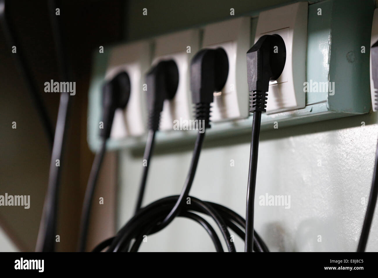 Hospital. Equipment. Plugs Stock Photo - Alamy