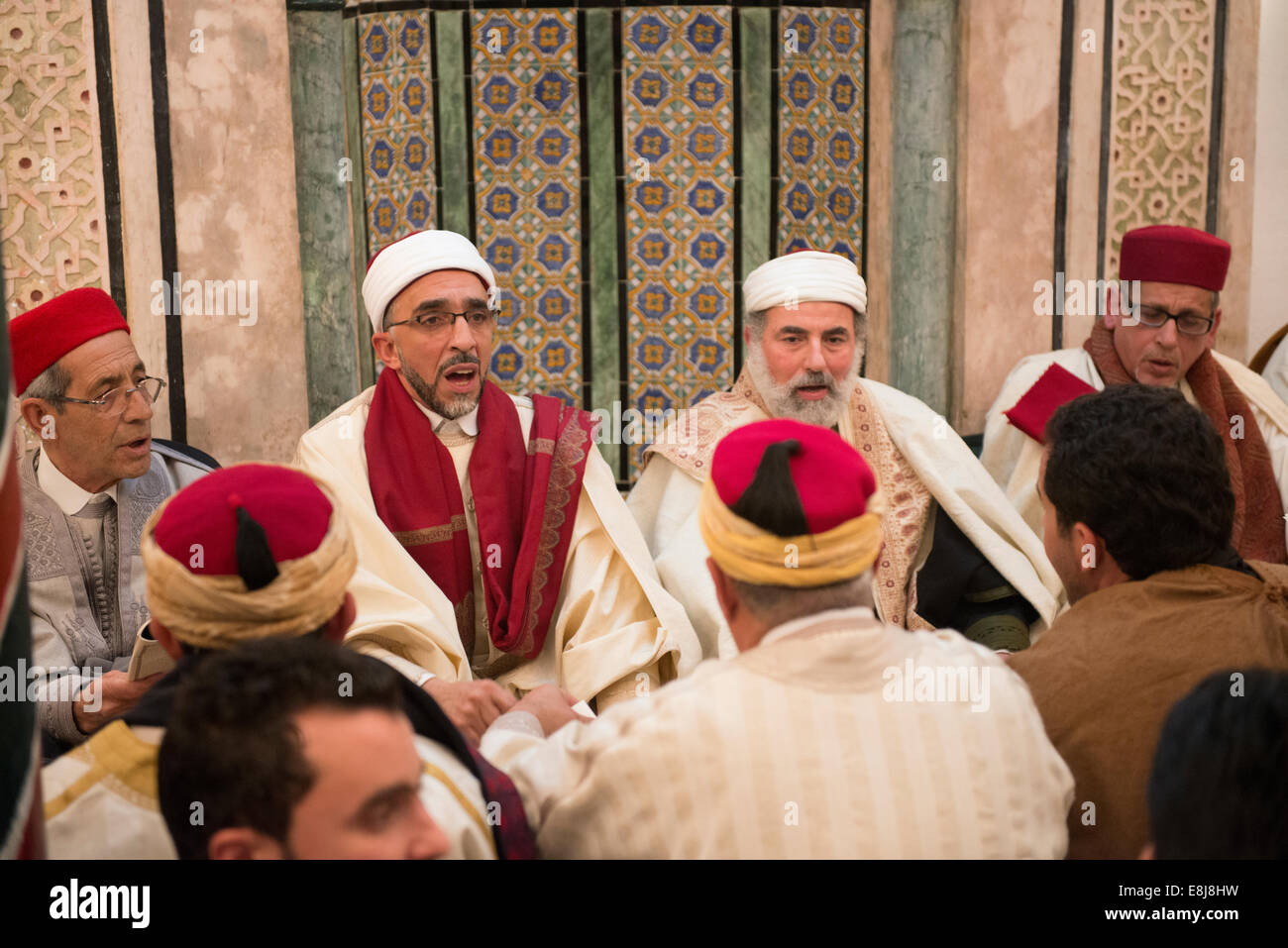 A sufi ceremony celebrating the birth of prophet Muhamad (the day of ...