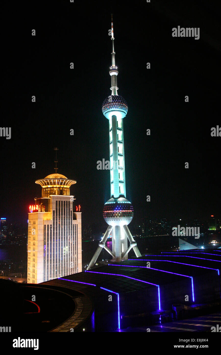 Oriental Pearl TV Tower in Shanghai Stock Photo - Alamy