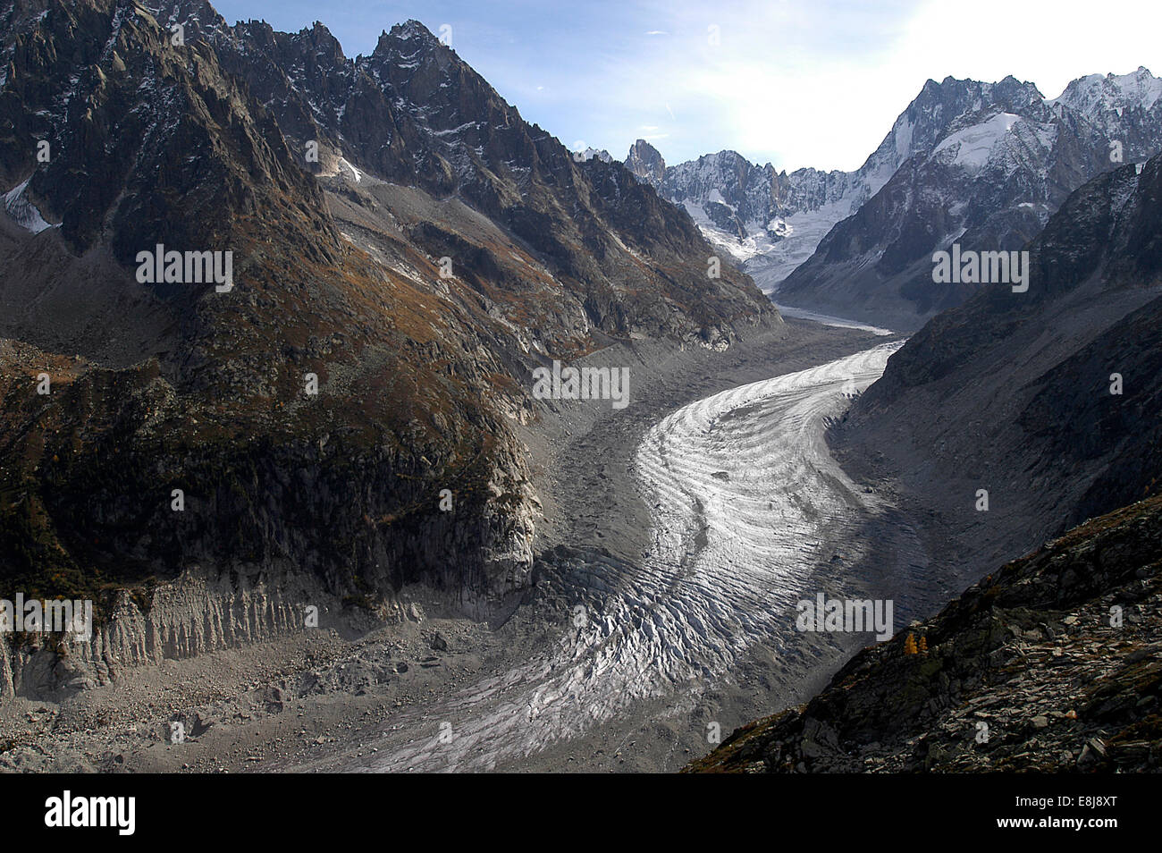 Mer de glace (Sea of Ice), French Alps Stock Photo - Alamy
