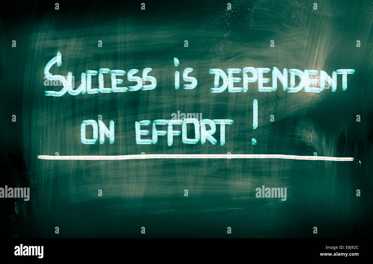Success is dependent on effort hi-res stock photography and images - Alamy