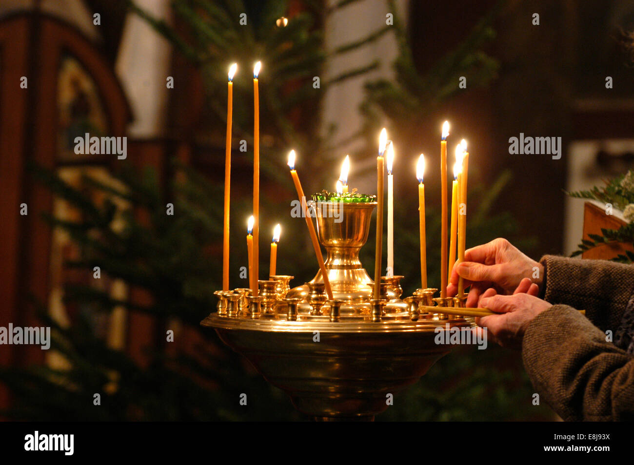 Orthodox New Year Stock Photo - Alamy