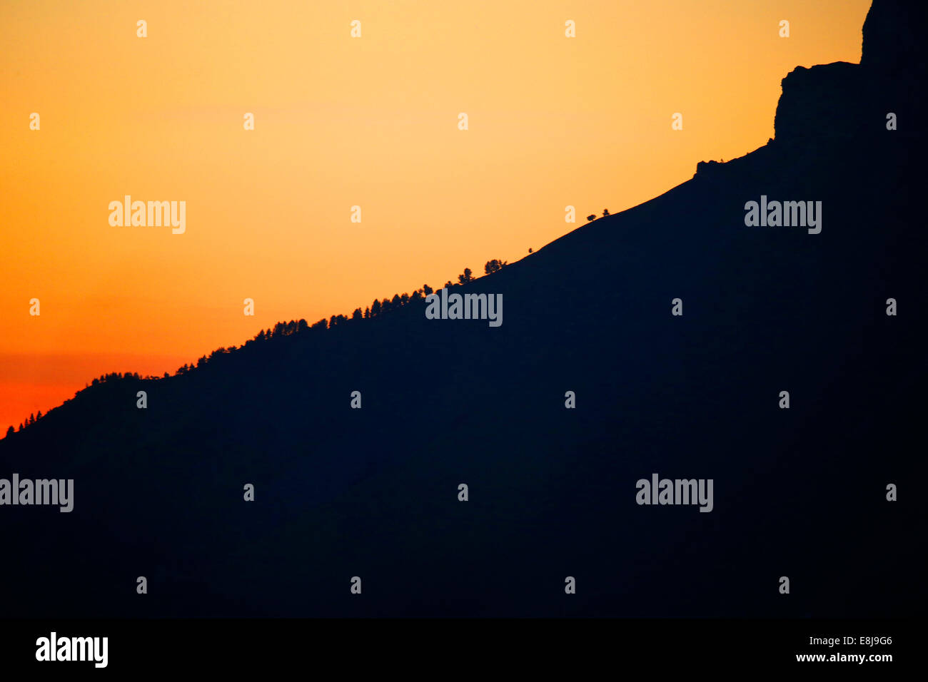 French Alps. Sunset Stock Photo - Alamy