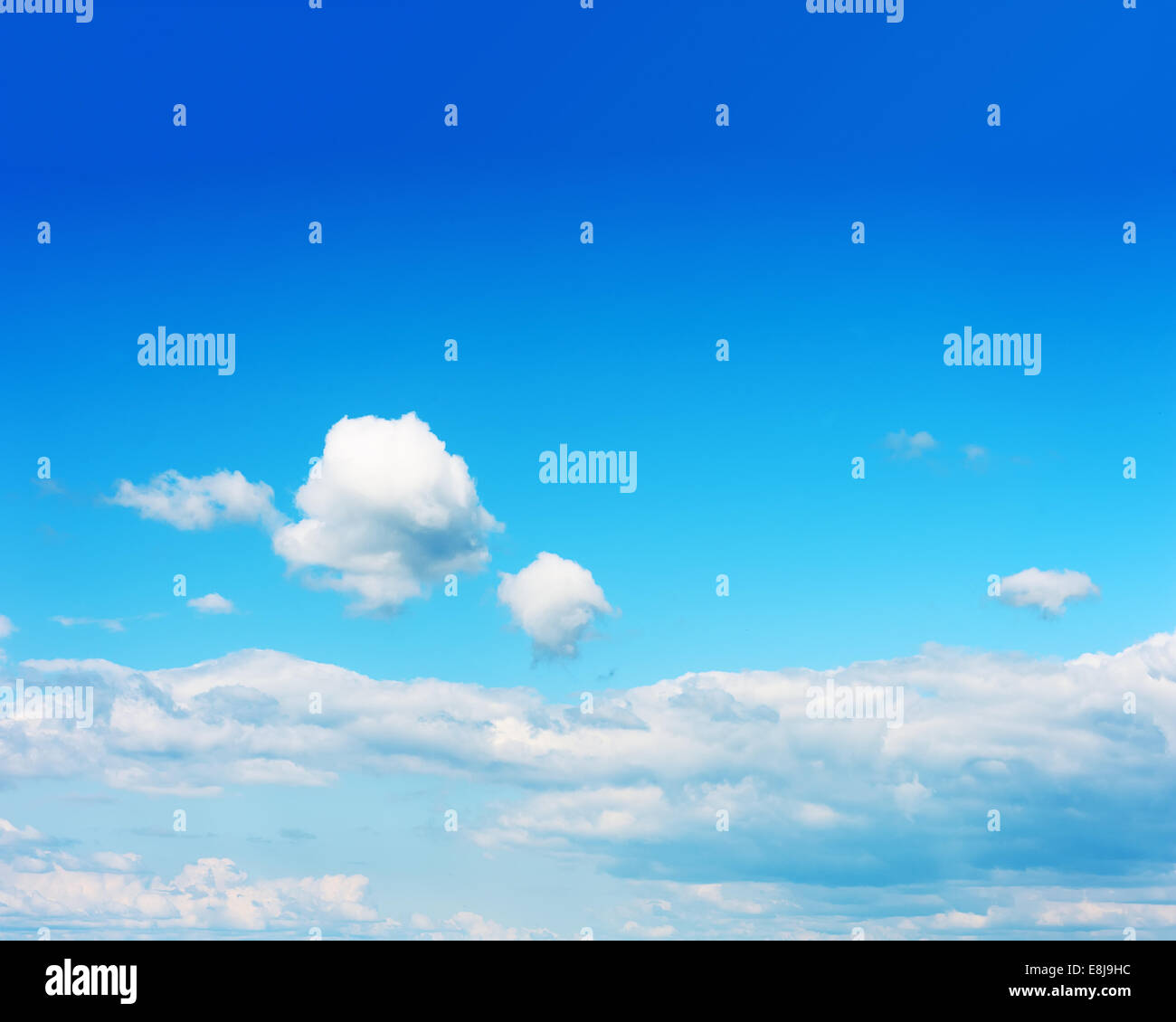 Beautiful View on Blue Sky and Clouds. Real Scene without Any Light ...