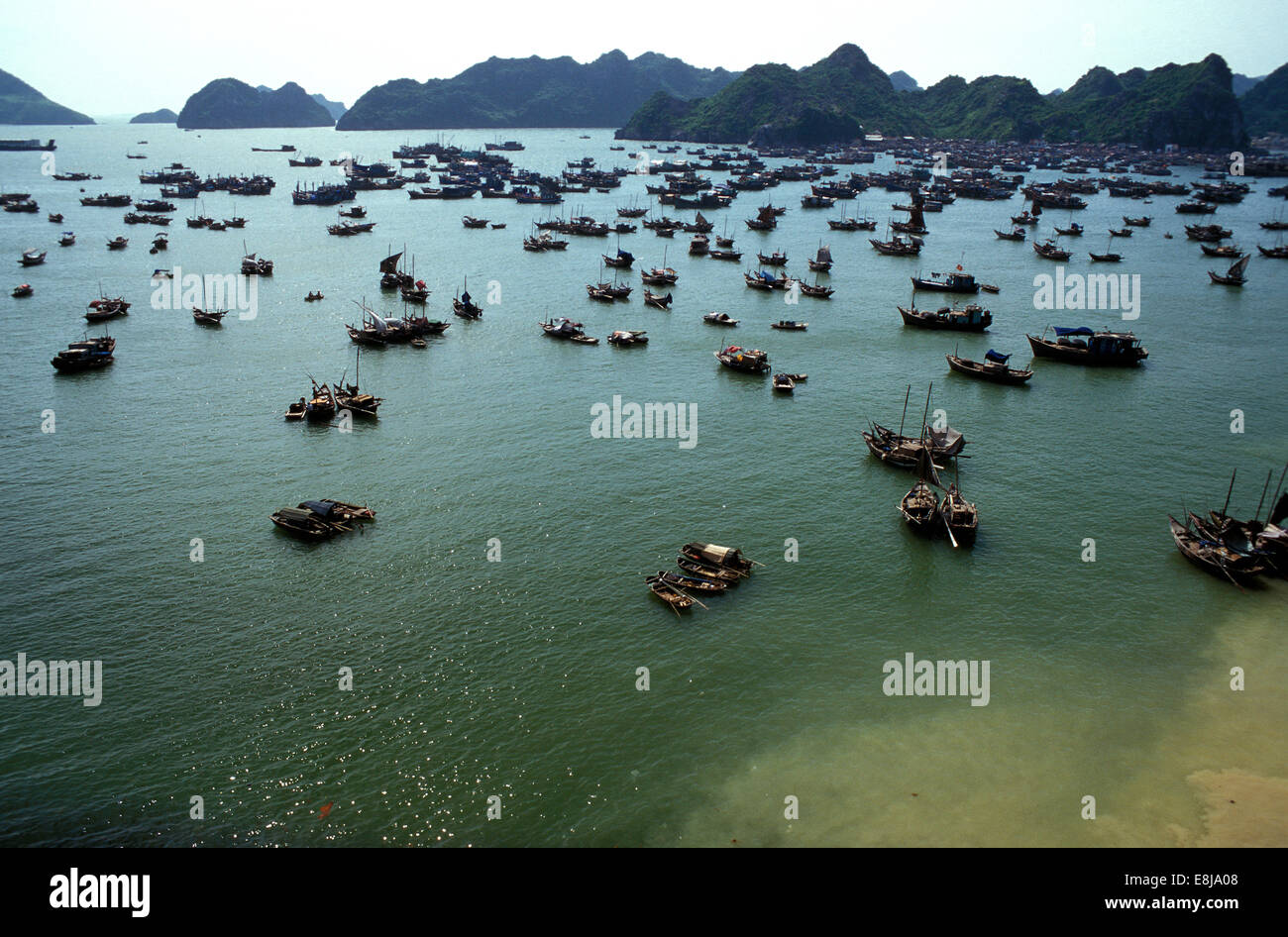 Ha-Long Bay. Boats Stock Photo - Alamy
