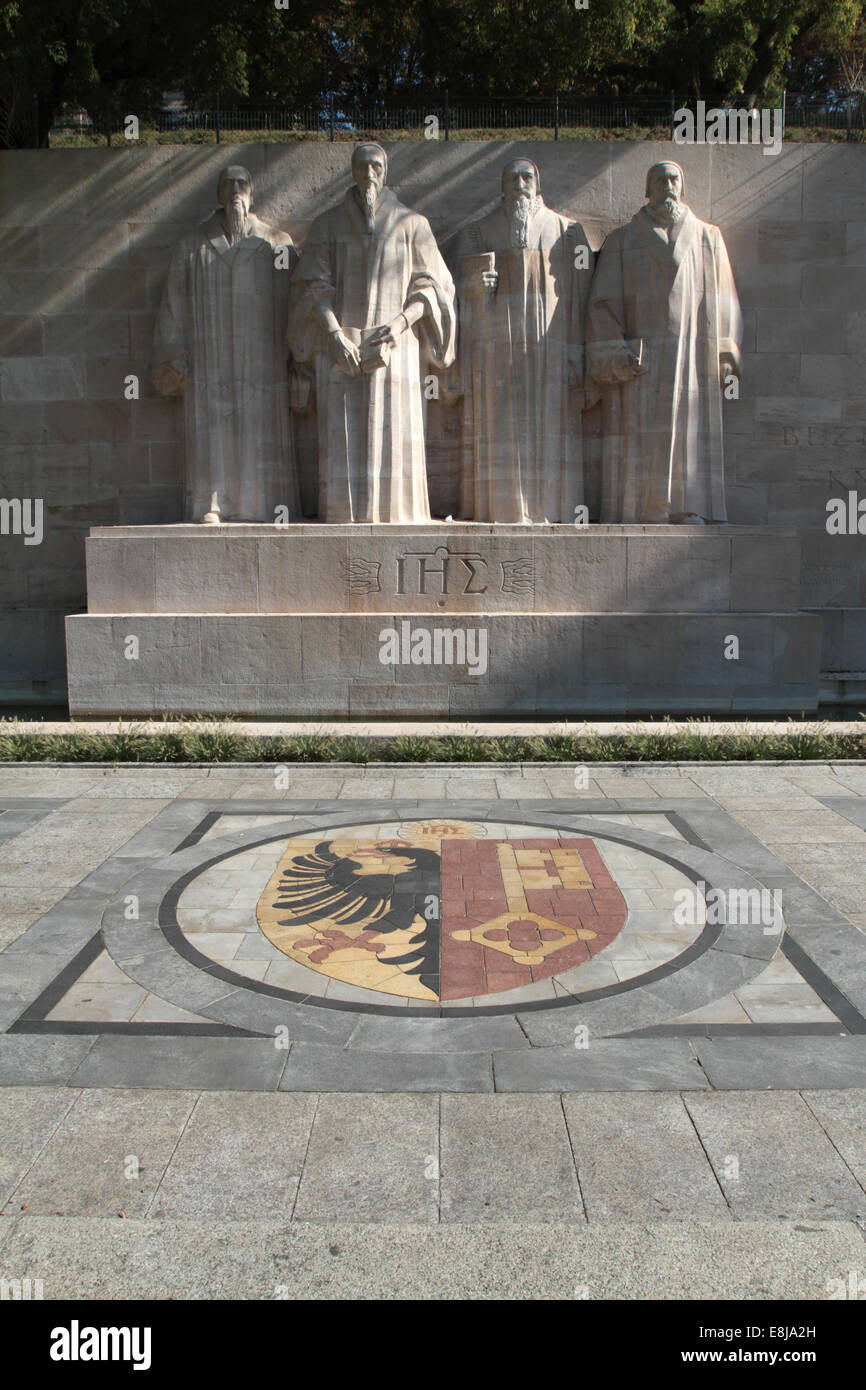Reformation Wall. Emblem of Geneva Stock Photo - Alamy