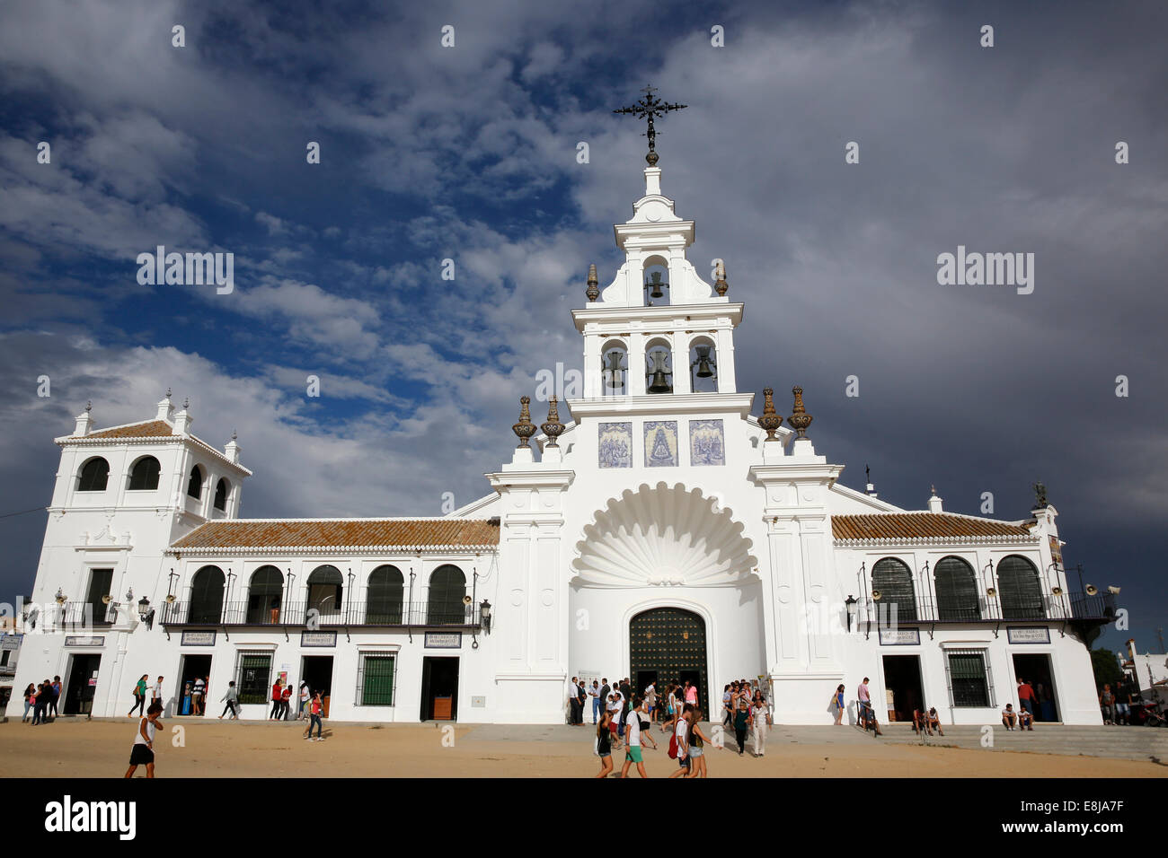 El Rocio church, Hermitage of the Virgin of El Rocio Stock Photo - Alamy