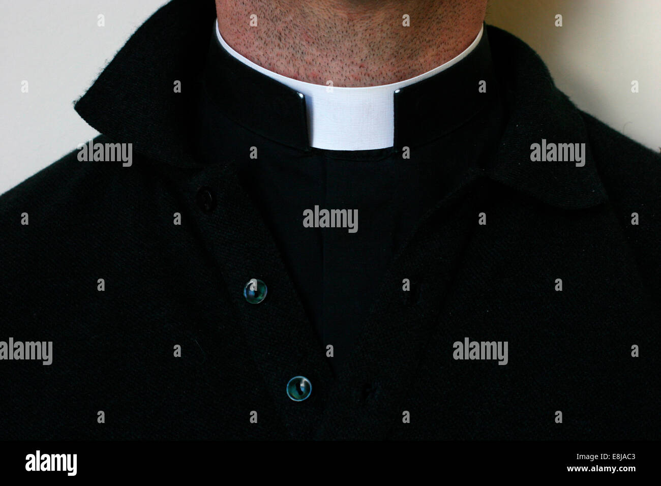 Clergymans collar hi-res stock photography and images - Alamy