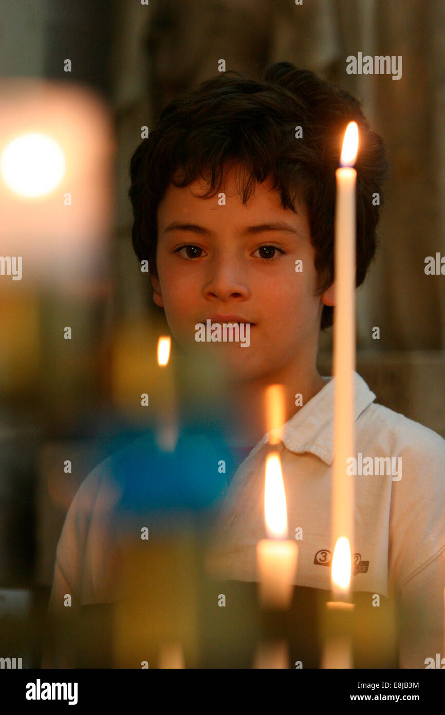 Boy at church hi-res stock photography and images - Alamy