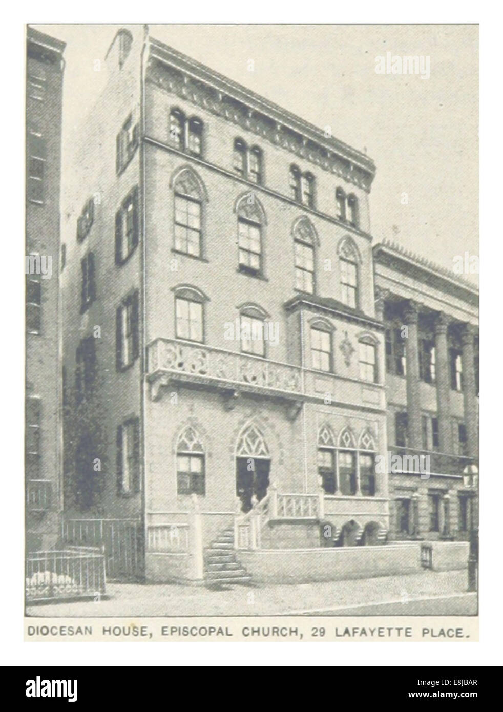 This 1893 illustration by King shows the Diocesan House of the ...