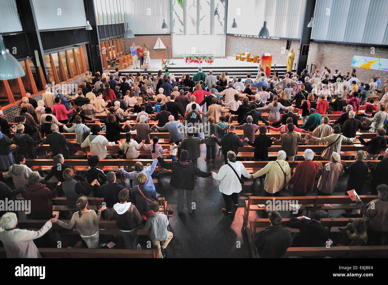 Catholic Mass. Lord's prayer Stock Photo - Alamy