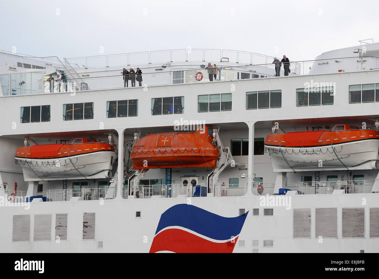 Cross-Channel ferry boat in Ouistreham Stock Photo - Alamy