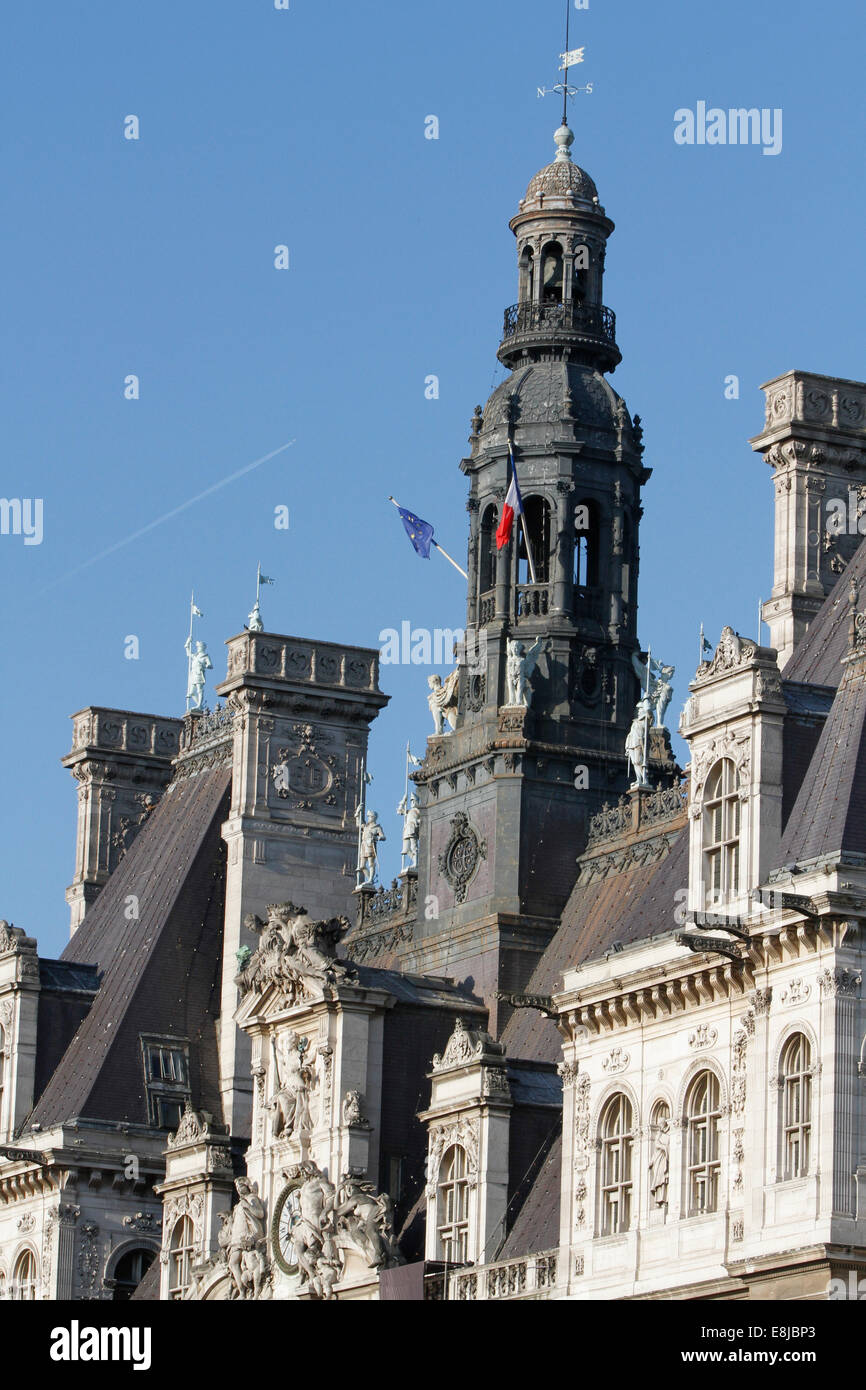 Paris city hall Stock Photo - Alamy