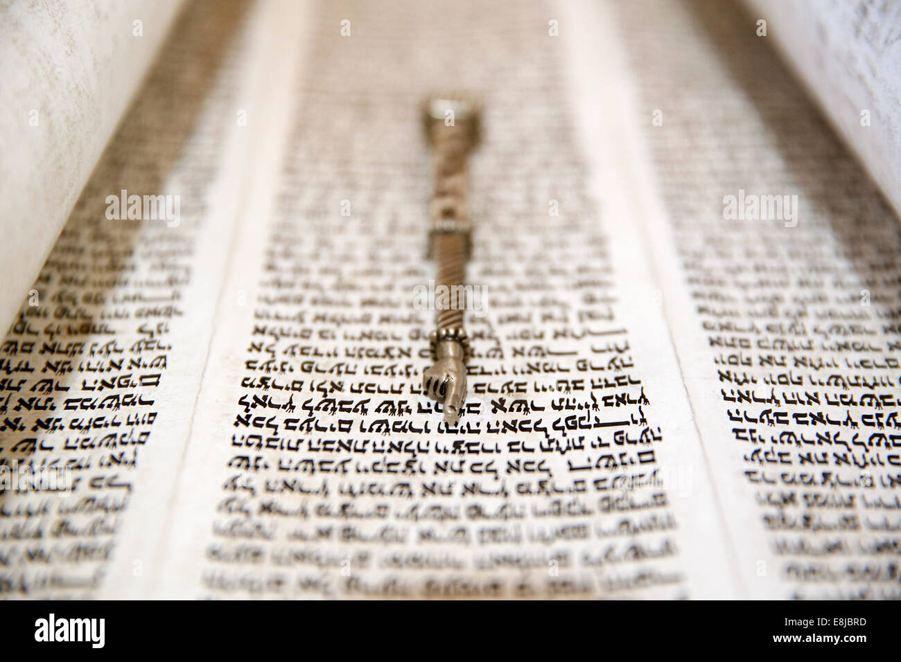 Torah scroll and Yad, Torah pointer Stock Photo - Alamy