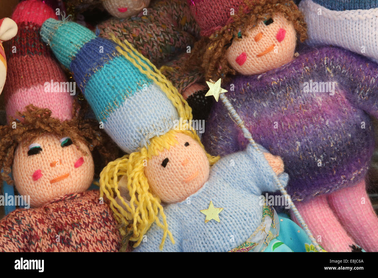 Toys. Woollen dolls Stock Photo - Alamy
