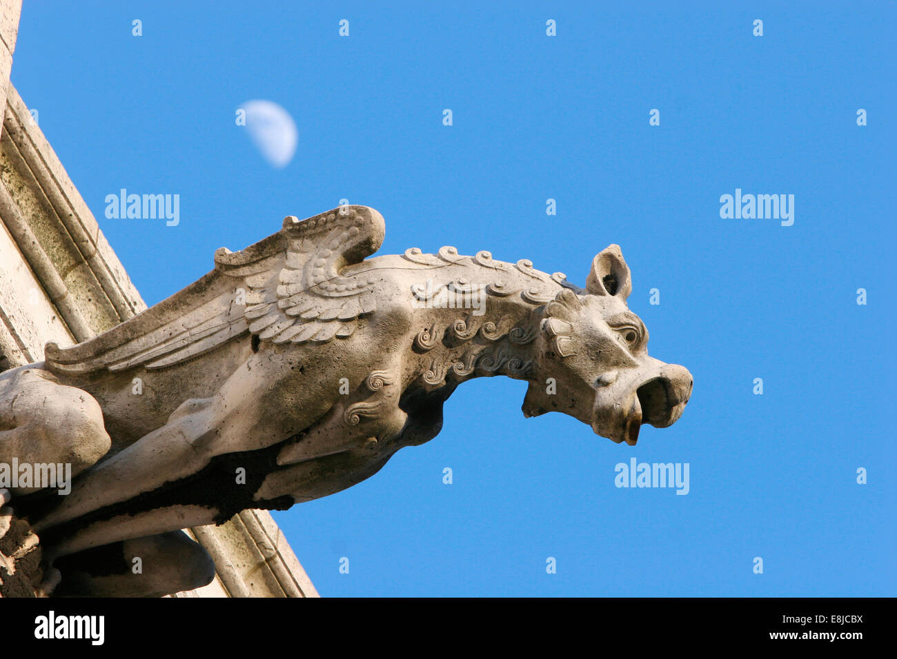 Montmartre Sacred Heart basilica gargoyle Stock Photo - Alamy