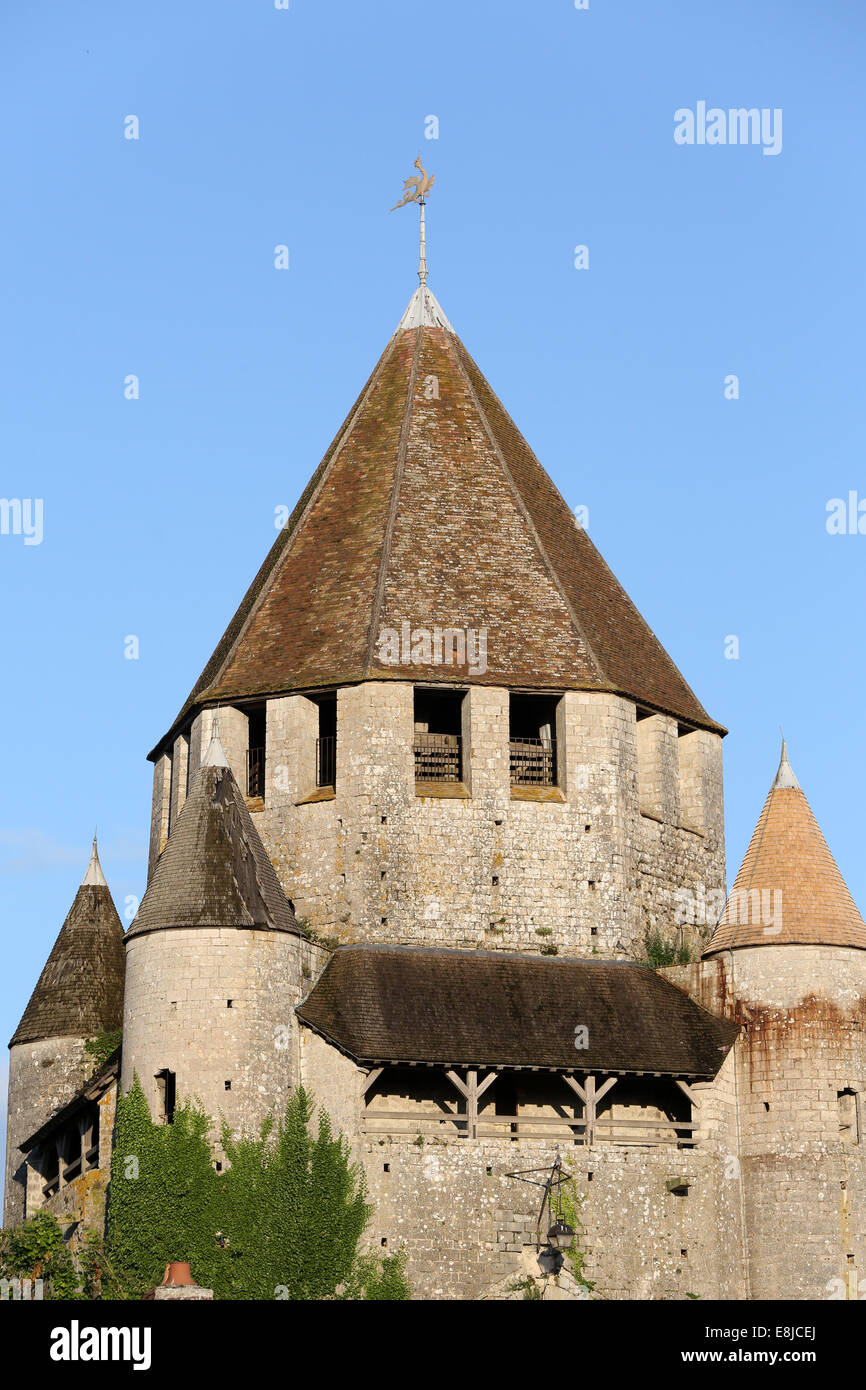 The medieval town of Provins. The Ceasar's tower Stock Photo - Alamy