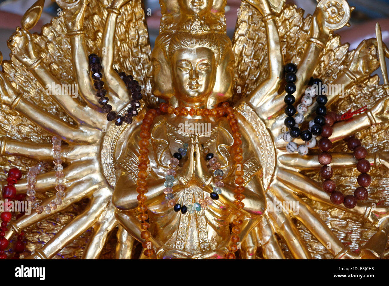 Tu An Buddhist temple. Quan Am bodhisattva of compassion or goddess of ...