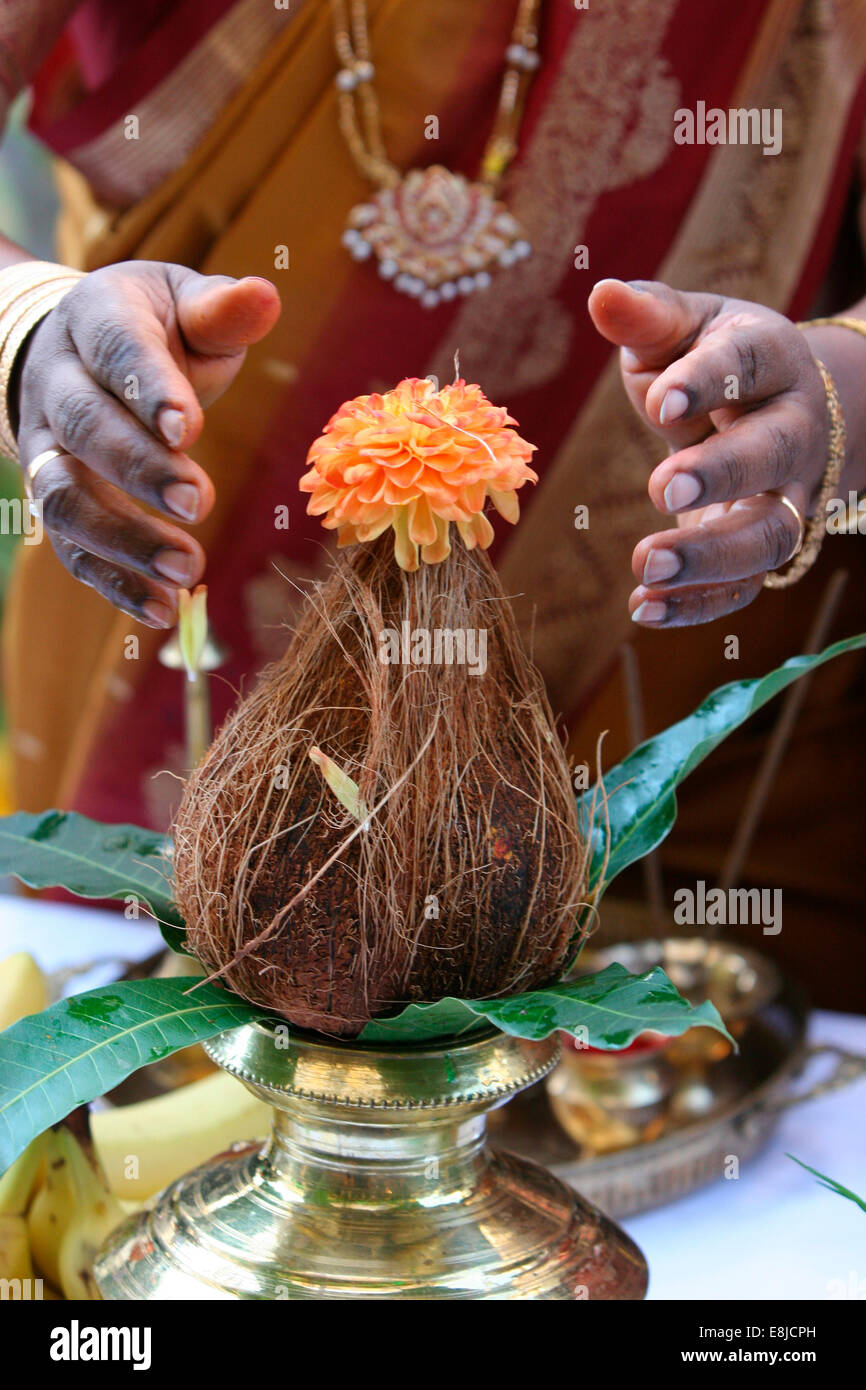 Ganesh festival offering Stock Photo - Alamy