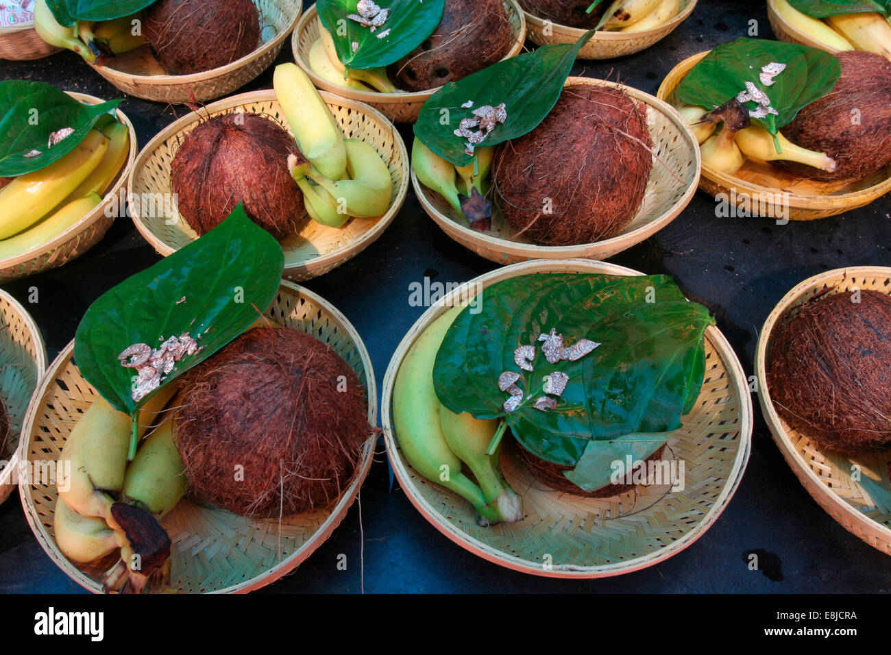 Ganesh festival offerings in Sri Manicka Vinayakar Alayam temple Stock ...