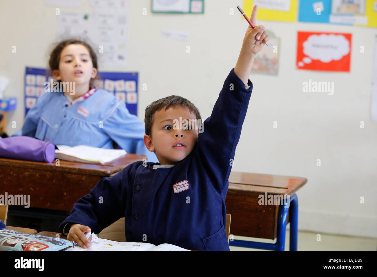 France child primary school boy hi-res stock photography and images - Alamy