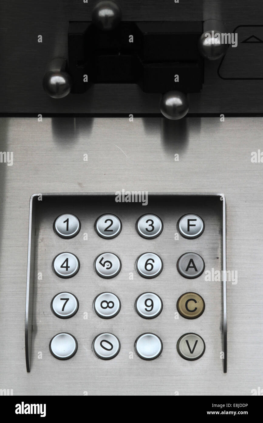 ATM for payment by credit card Stock Photo - Alamy