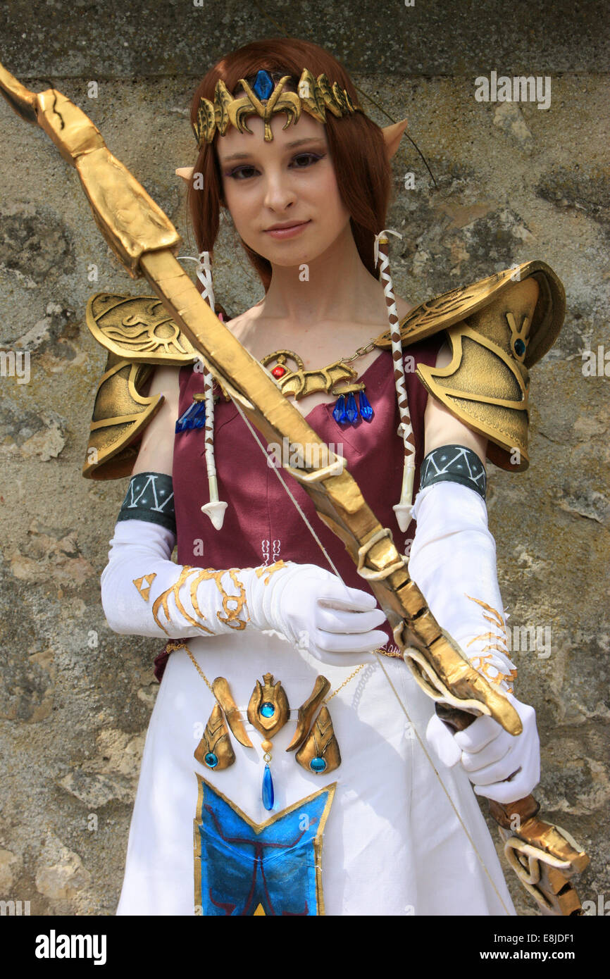 Fairy princess. The medieval festival of Provins Stock Photo - Alamy