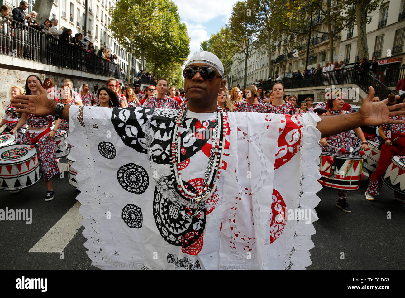 Brazilian procession in Paris Stock Photo - Alamy