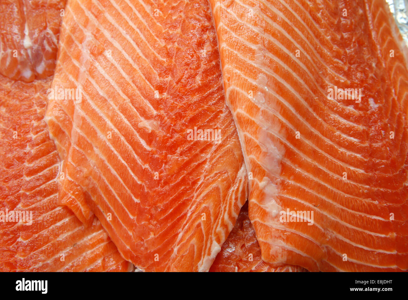 Fish store. Salmon Stock Photo - Alamy