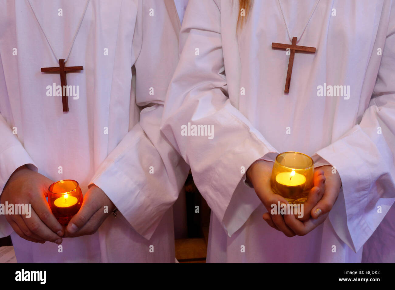 Baptisms in st jacquess catholic hi-res stock photography and images ...