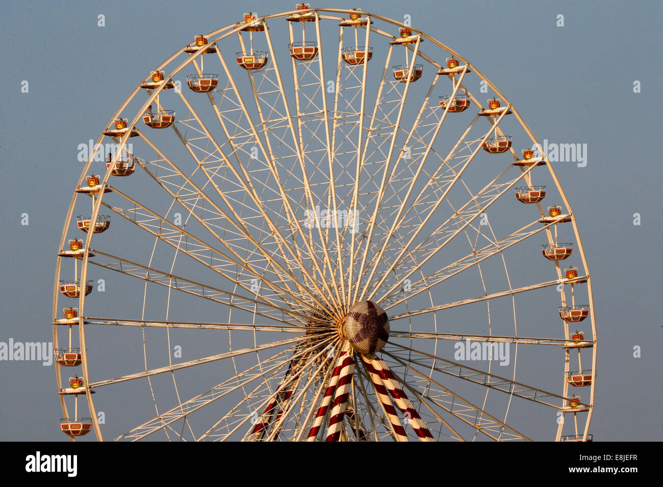 Carousel and ferris wheel Stock Photo - Alamy