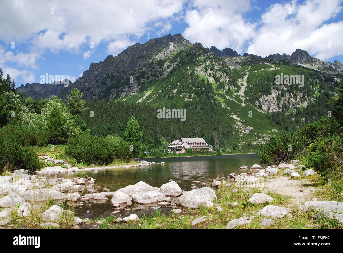 A large glacial lake in the High Tatras,Slovakia Stock Photo - Alamy
