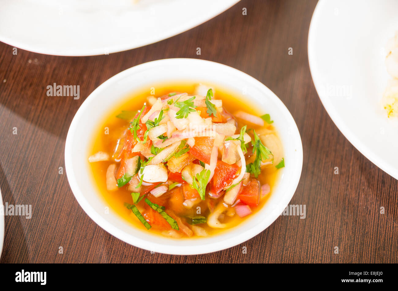agrio sauce for traditional ecuadorian plates Stock Photo - Alamy