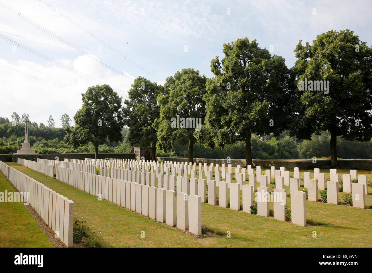 Brown's copse military cemetery, designed by Sir Edwin Lutyens, is ...