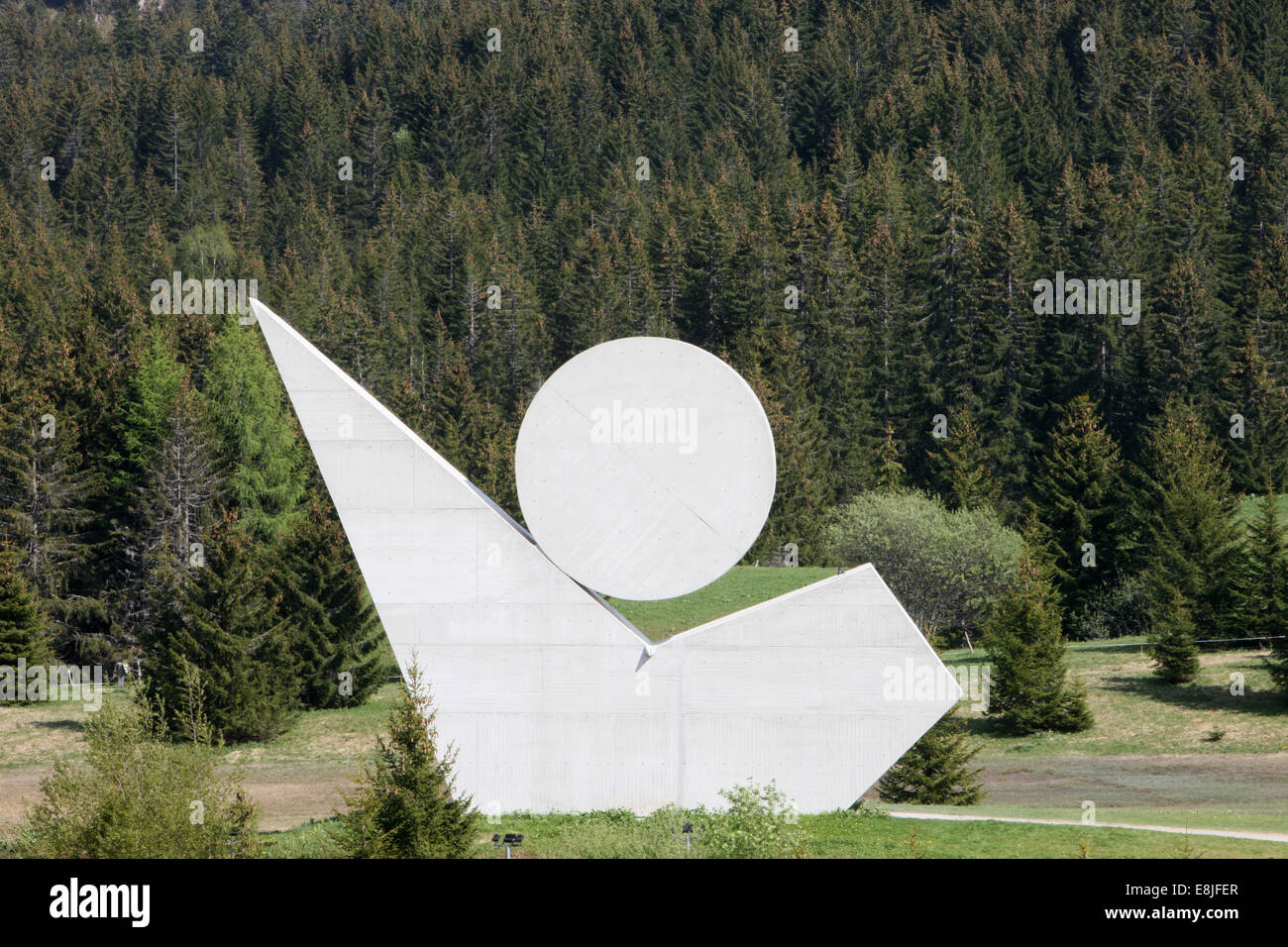 The Gli res Plateau and the monumental sculpture of Emile Gilioli Stock ...