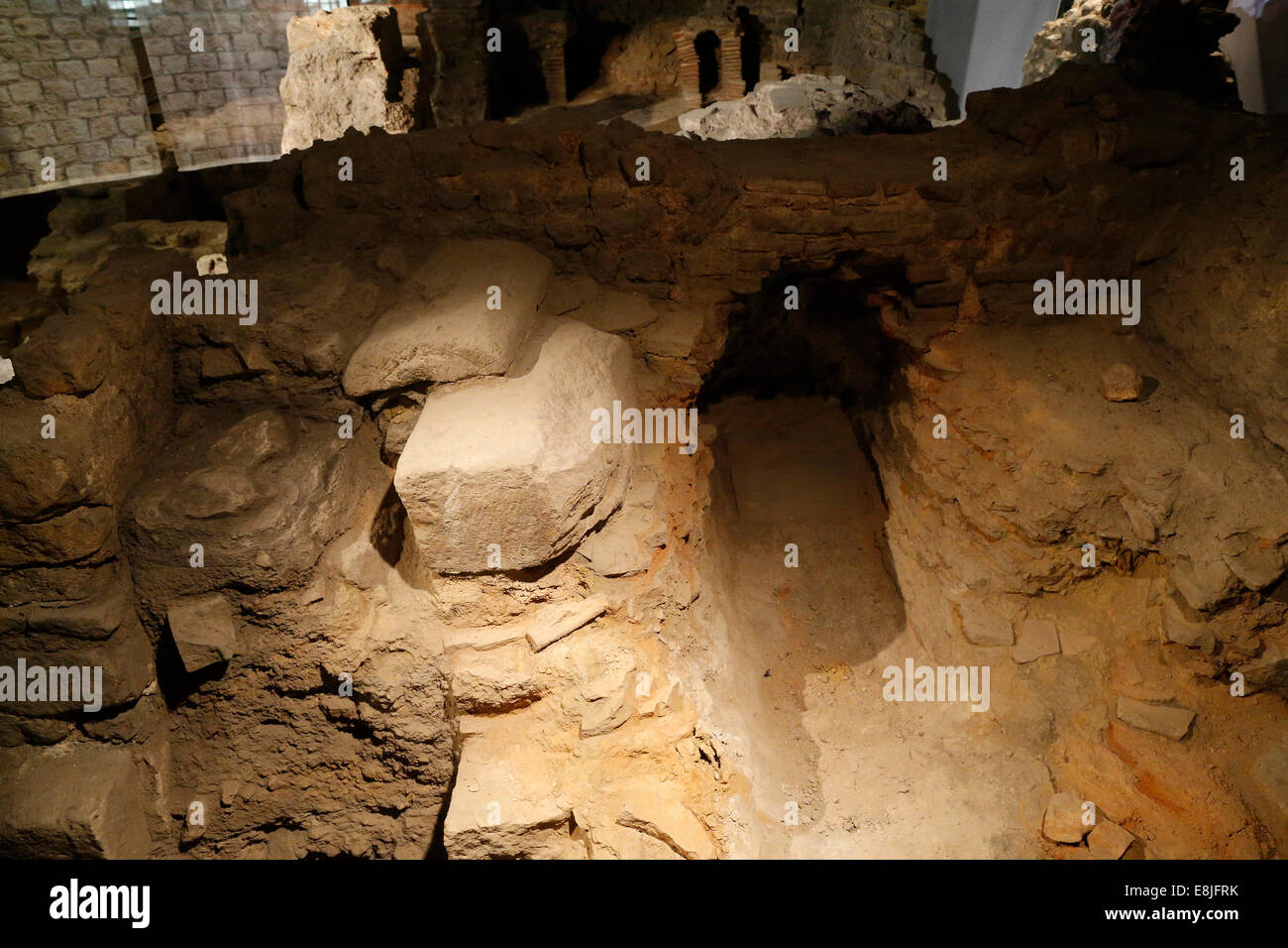 Notre-Dame de Paris cathedral. The Archaeological Crypt Stock Photo - Alamy