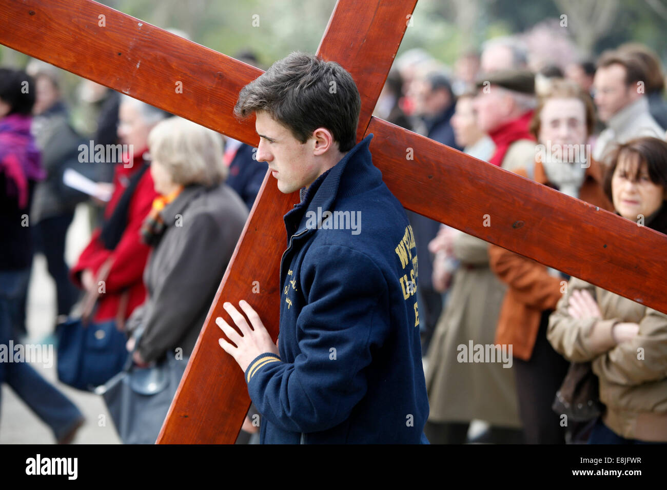 Easter Week. Good friday. Stations of the cross Stock Photo - Alamy