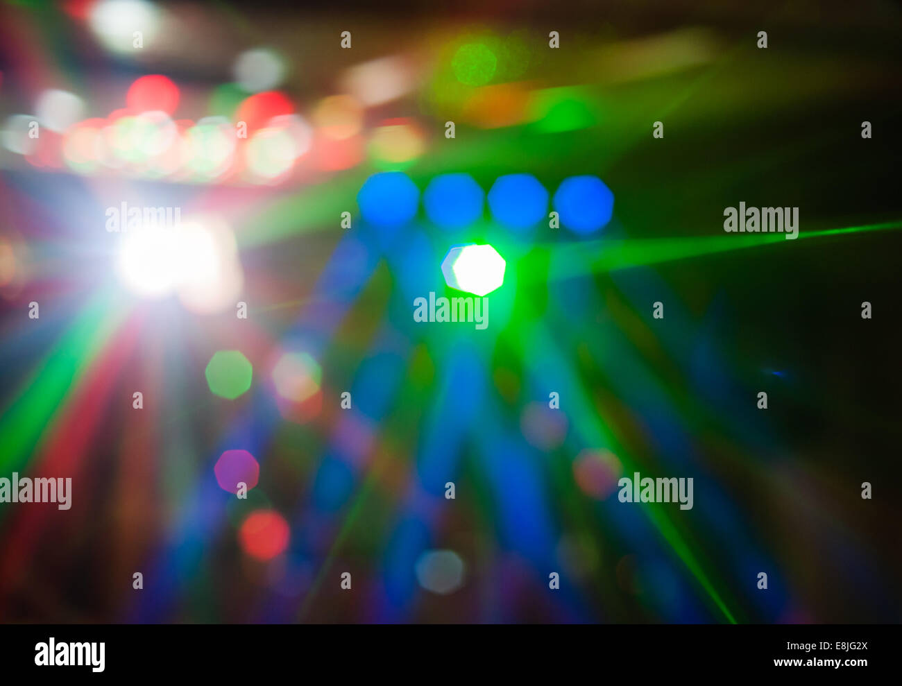 Green Rave Lights Background