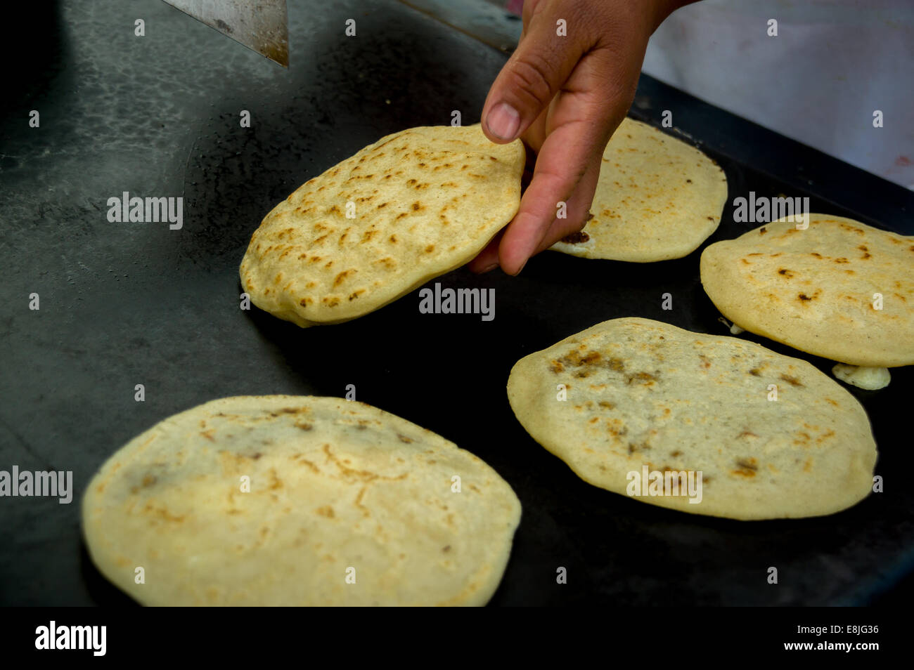 making typical tortillas from guatemala Stock Photo - Alamy