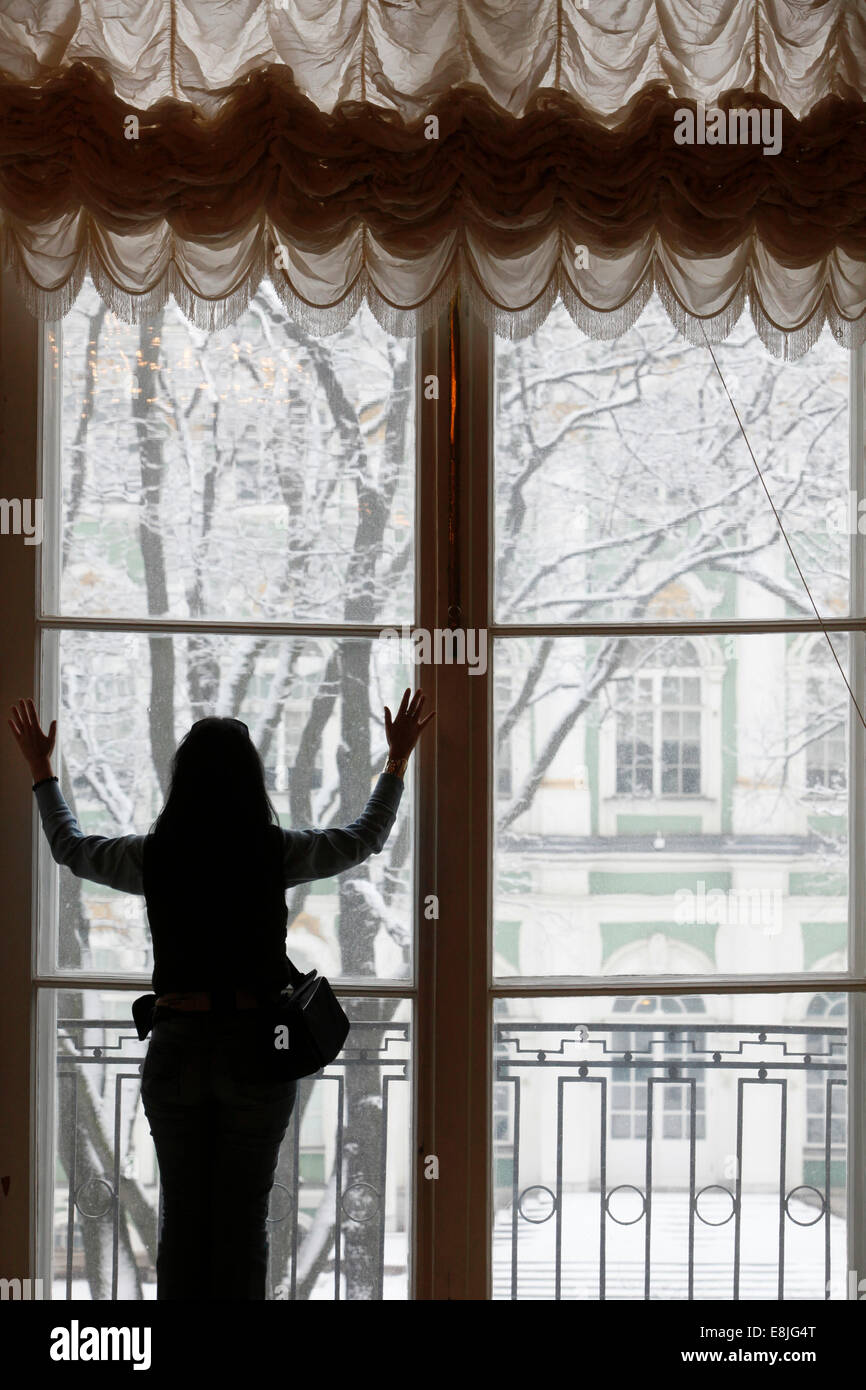 Figure in window hi-res stock photography and images - Alamy