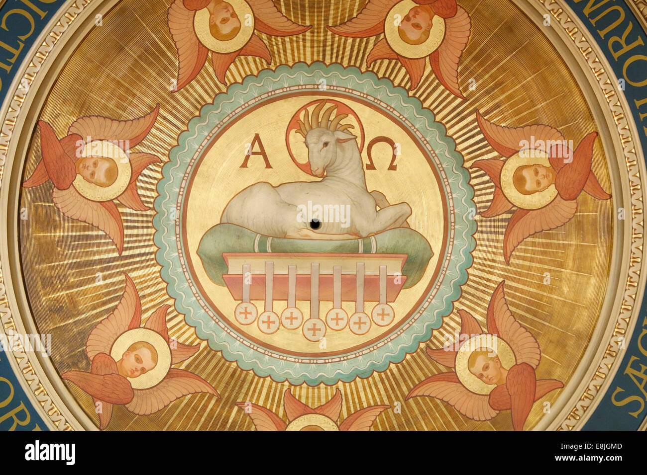 Agnus Dei ´lamb God´ Symbol Stock Photos & Agnus Dei ´lamb God´ Symbol ...