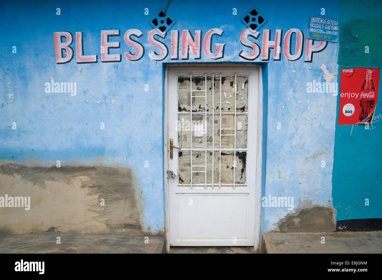 RWANDA, KIGALI: Shop fronts are often very colorful Stock Photo - Alamy