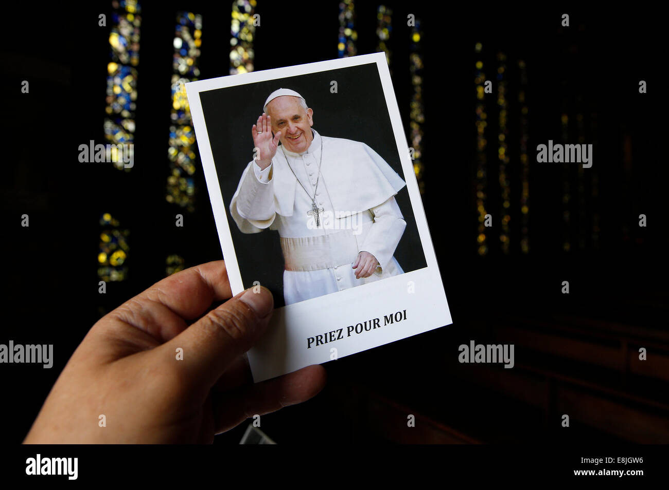 Holy image of the Pope Stock Photo - Alamy