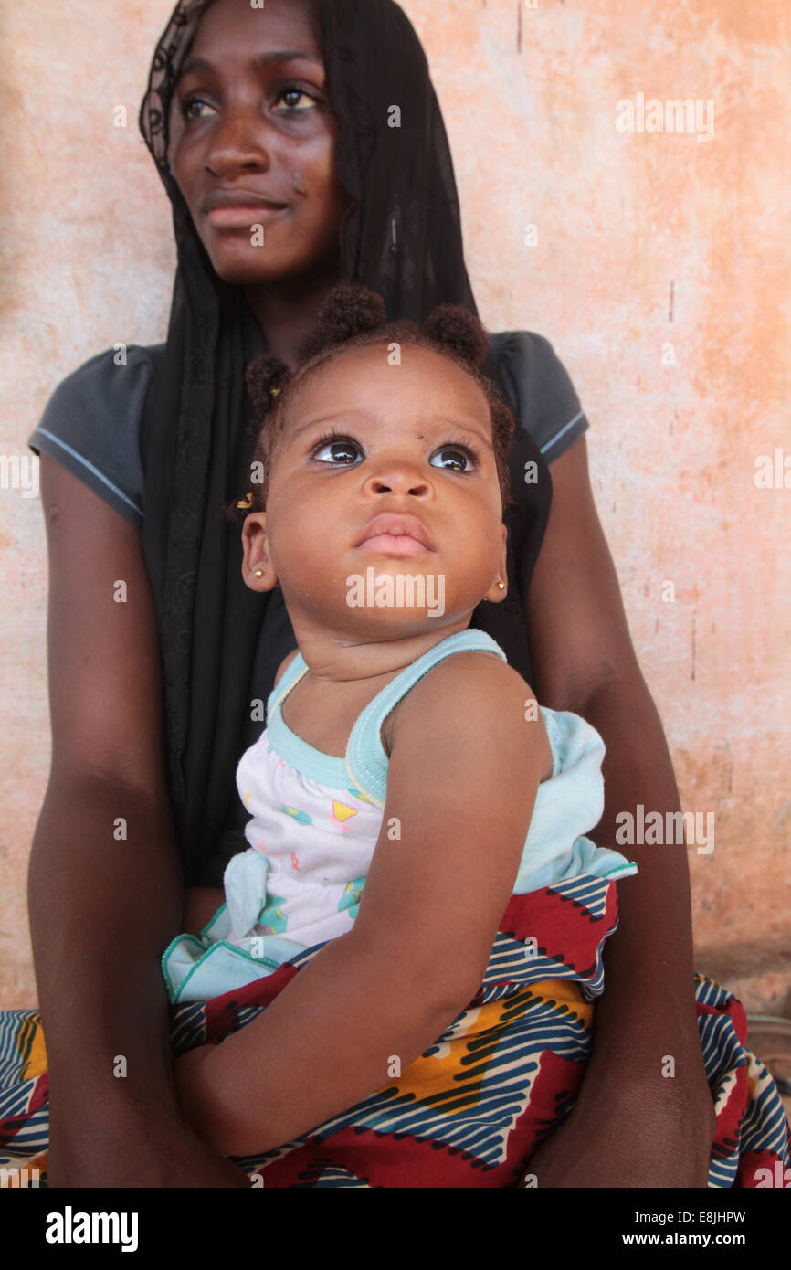 African muslim woman and her baby Stock Photo - Alamy