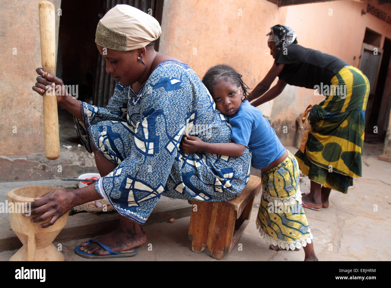 Preparation of an African meal Stock Photo - Alamy