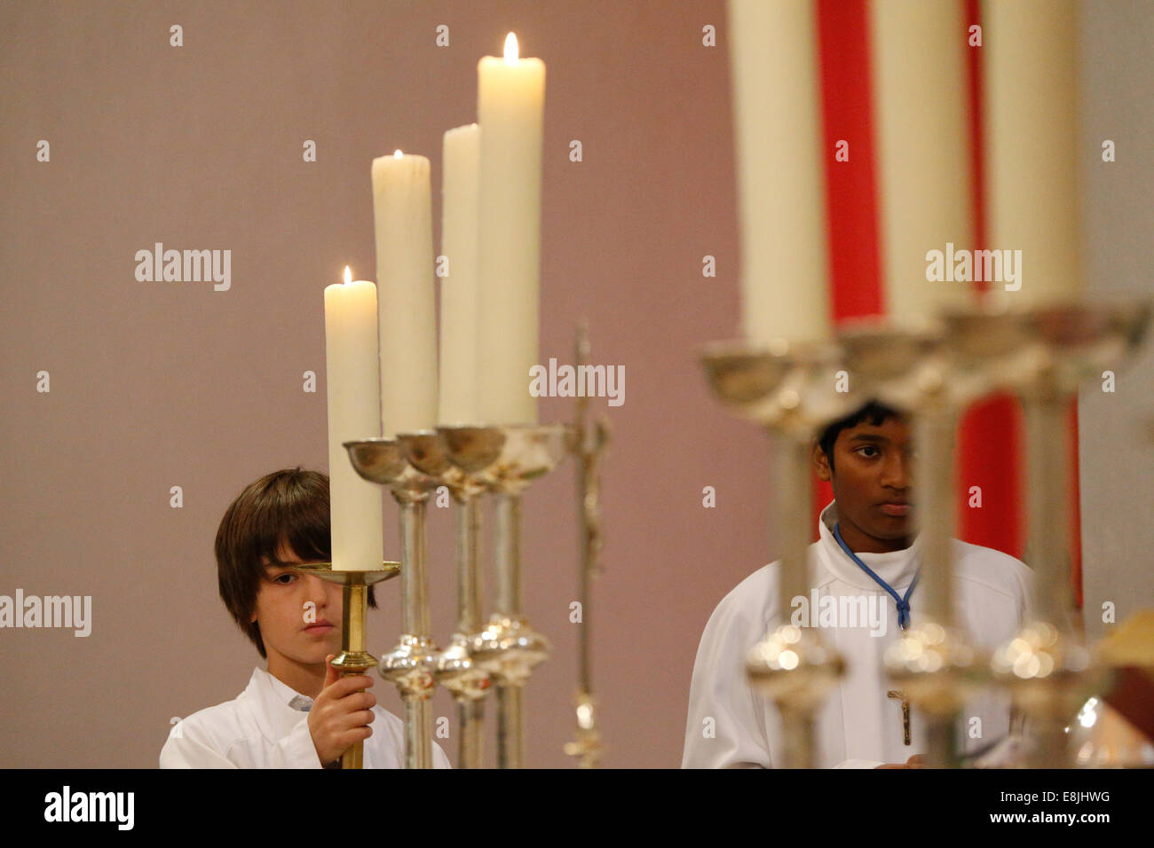 Altar boy candle hi-res stock photography and images - Alamy
