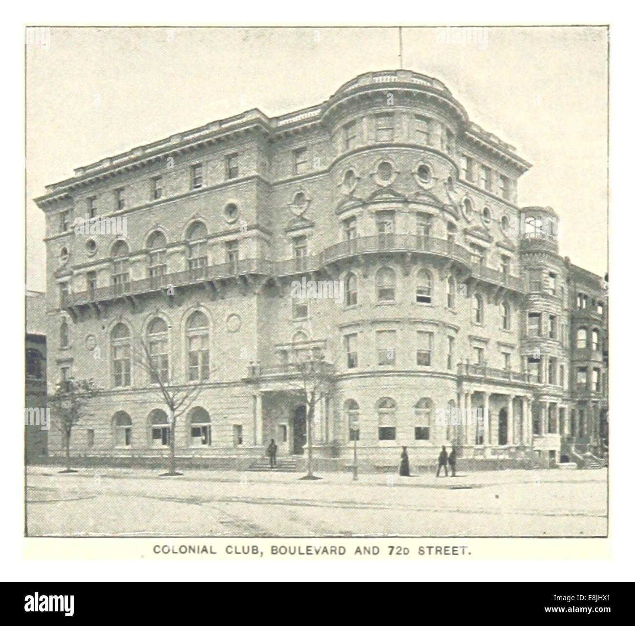 This 1893 illustration by King depicts the Colonial Club, located at ...