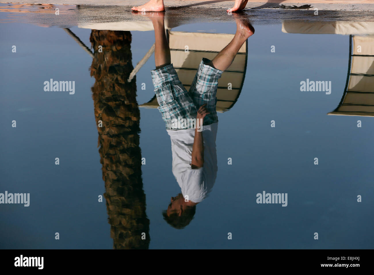 Reflection in a pool Stock Photo - Alamy